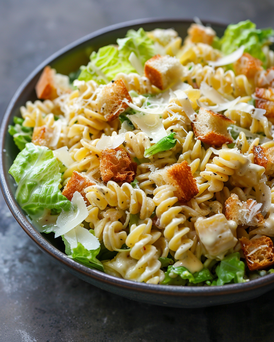 Caesar Pasta Salad | Yum Family Recipes