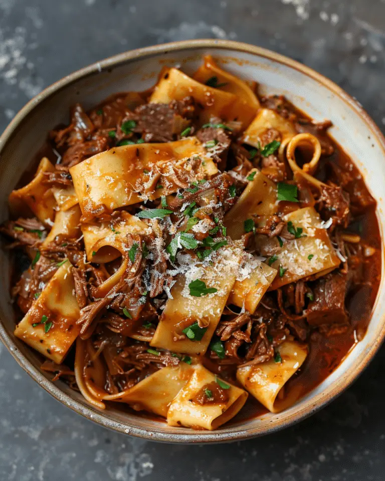 Braised Beef Short Rib Ragu with Pappardelle | Yum Family Recipes
