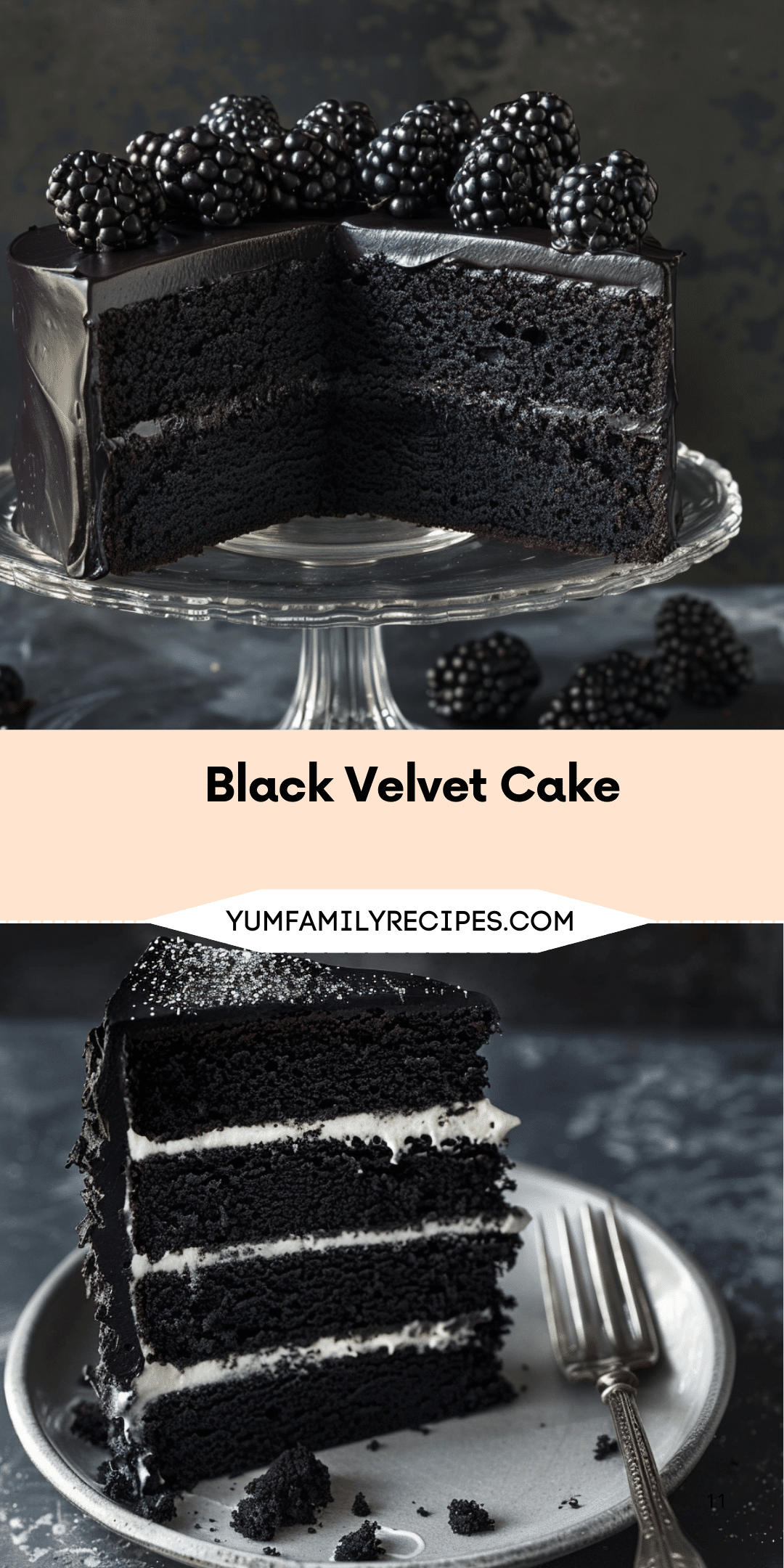 Black Velvet Cake | Yum Family Recipes