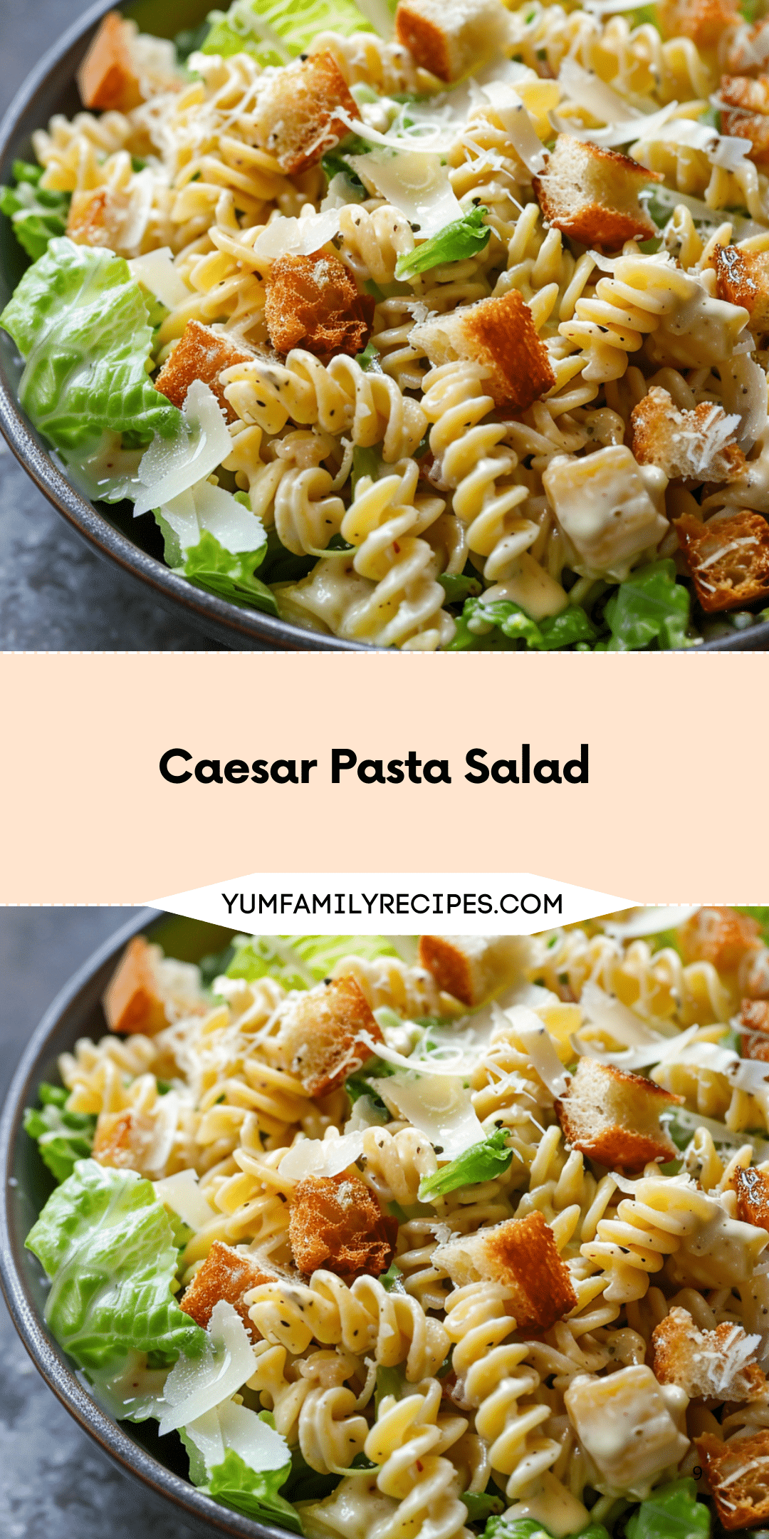 Caesar Pasta Salad | Yum Family Recipes