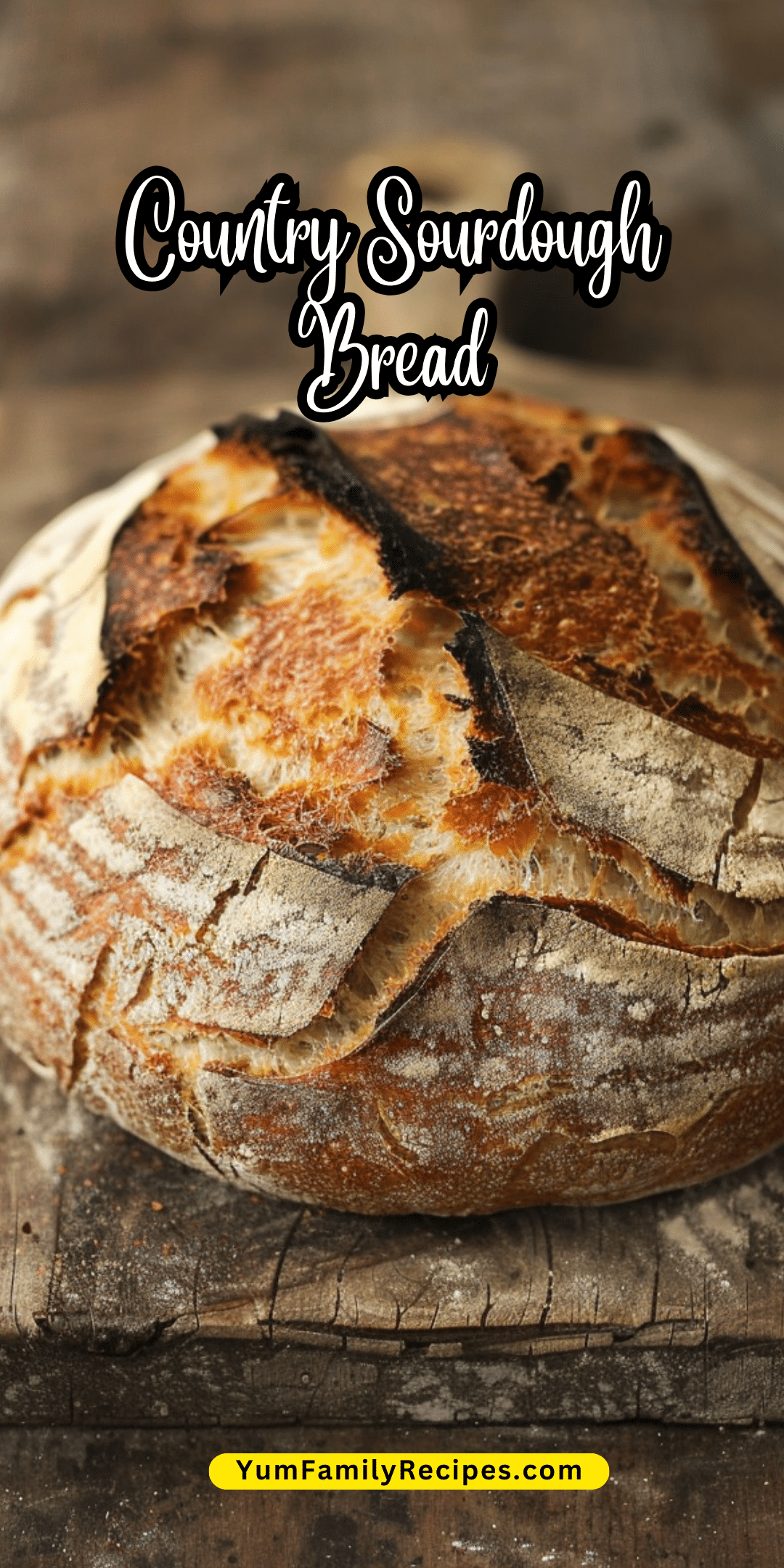 Country Sourdough Bread | Yum Family Recipes