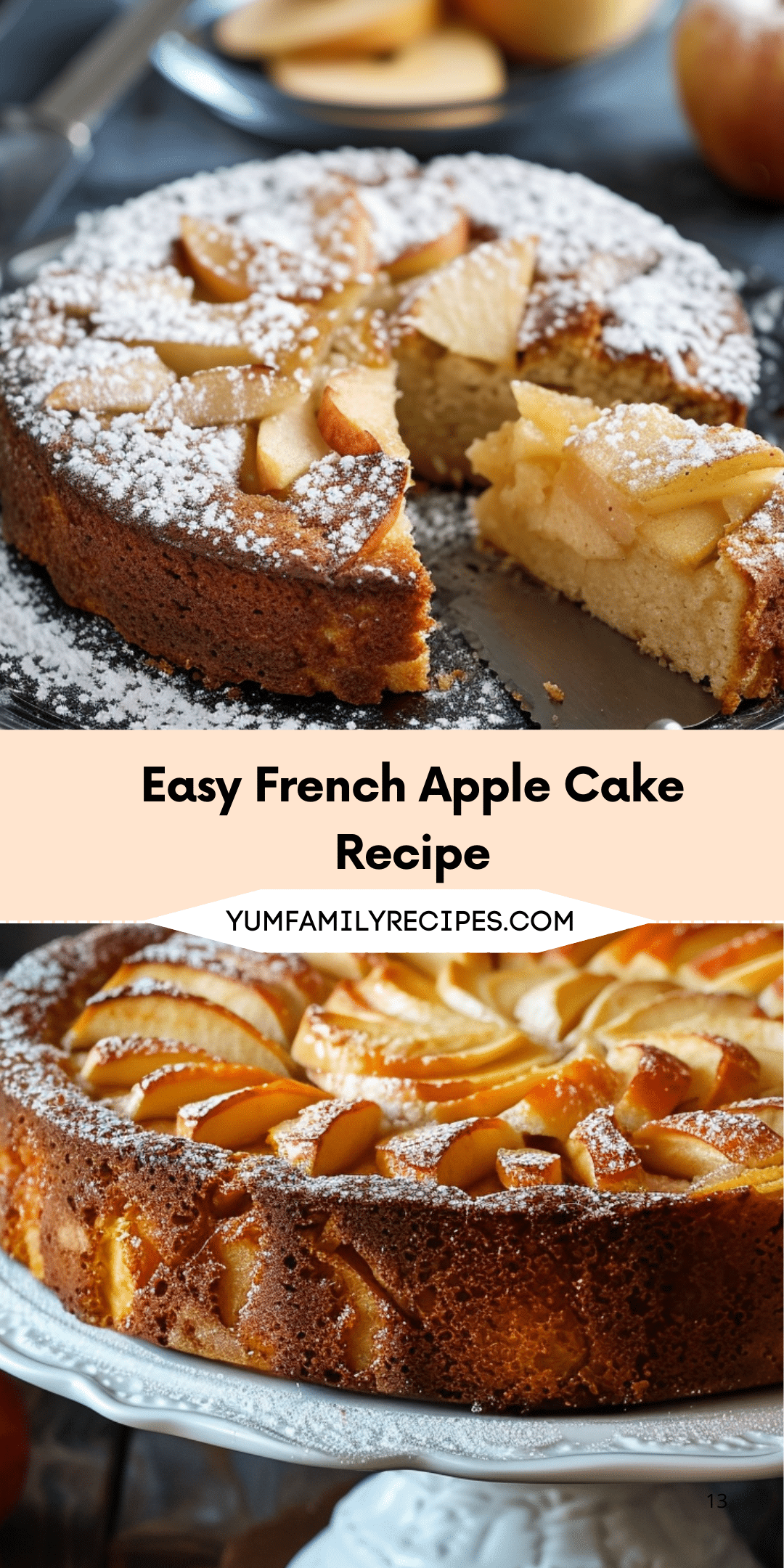 Easy French Apple Cake Recipe | Yum Family Recipes