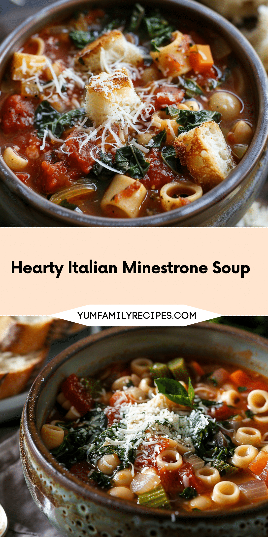 Hearty Italian Minestrone Soup | Yum Family Recipes