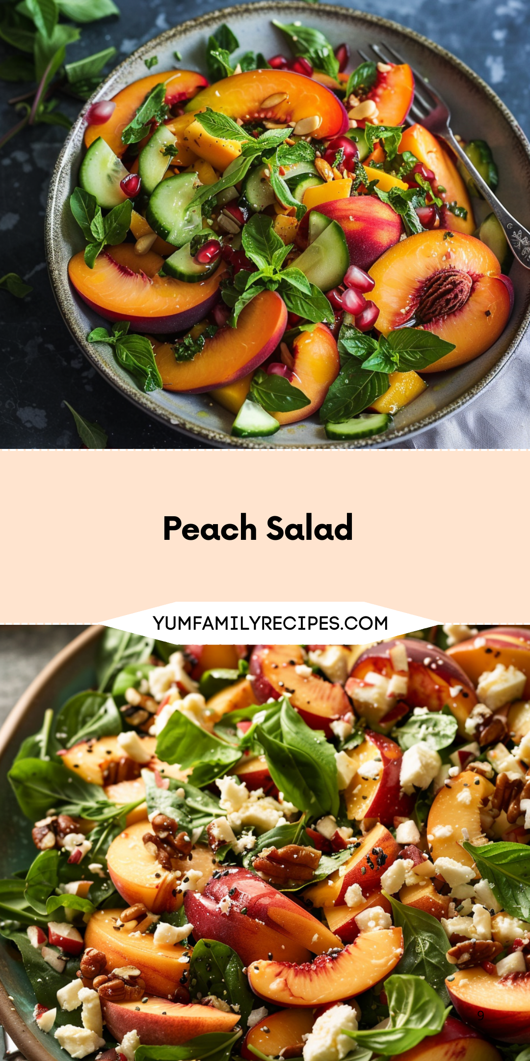 Peach Salad | Yum Family Recipes