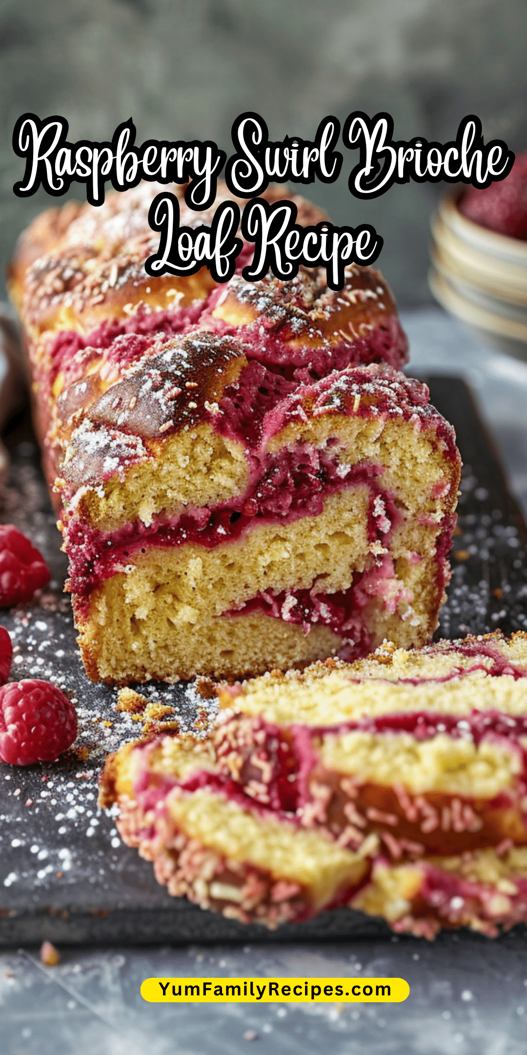 Raspberry Swirl Brioche Loaf Recipe | Yum Family Recipes