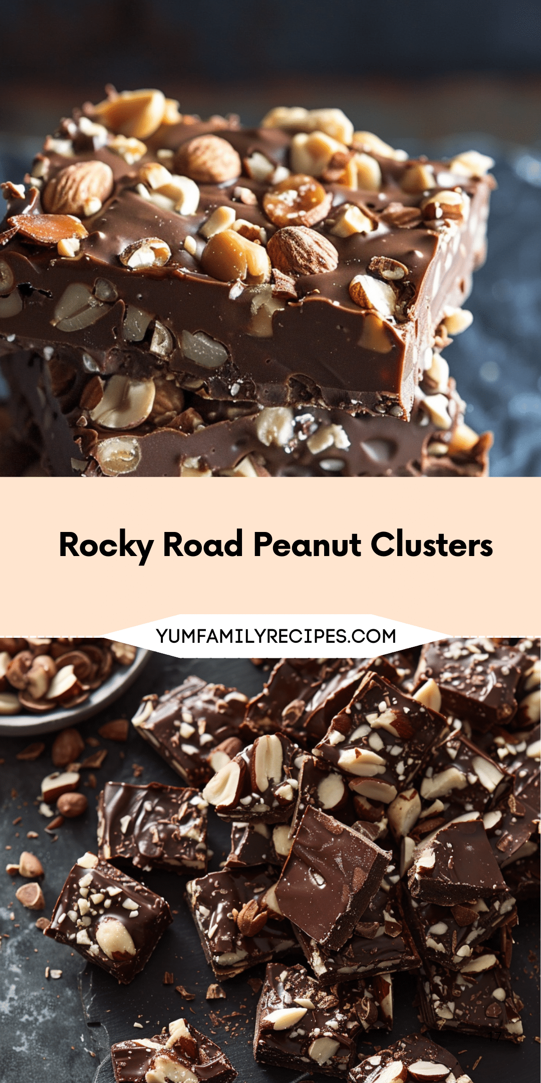 Rocky Road Peanut Clusters | Yum Family Recipes