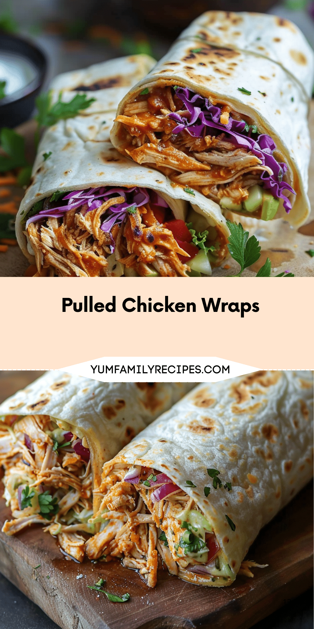 Pulled Chicken Wraps