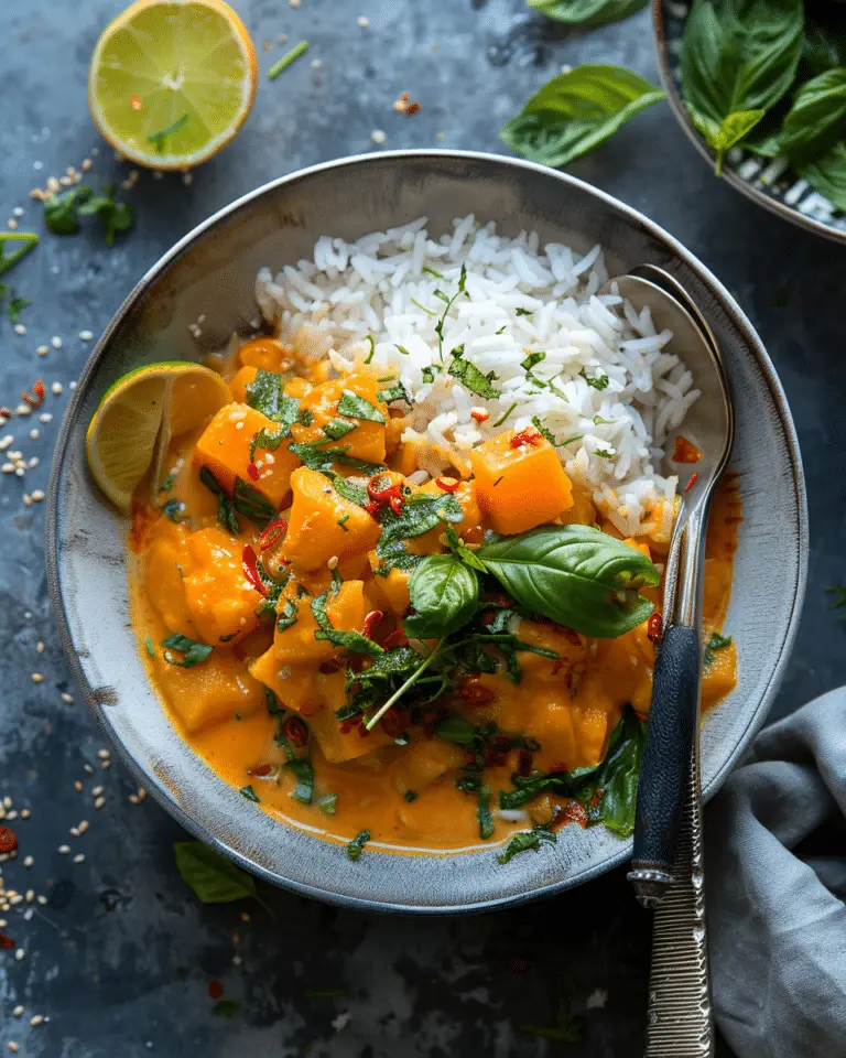 Kabocha Squash Red Curry | Yum Family Recipes