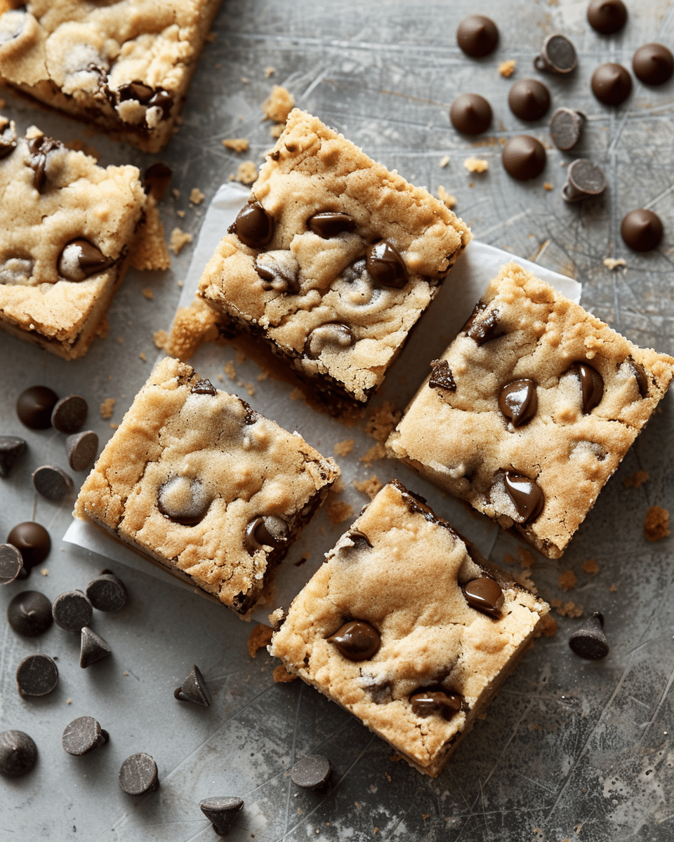 Chewy Chocolate Chip Cookie Bars | Yum Family Recipes