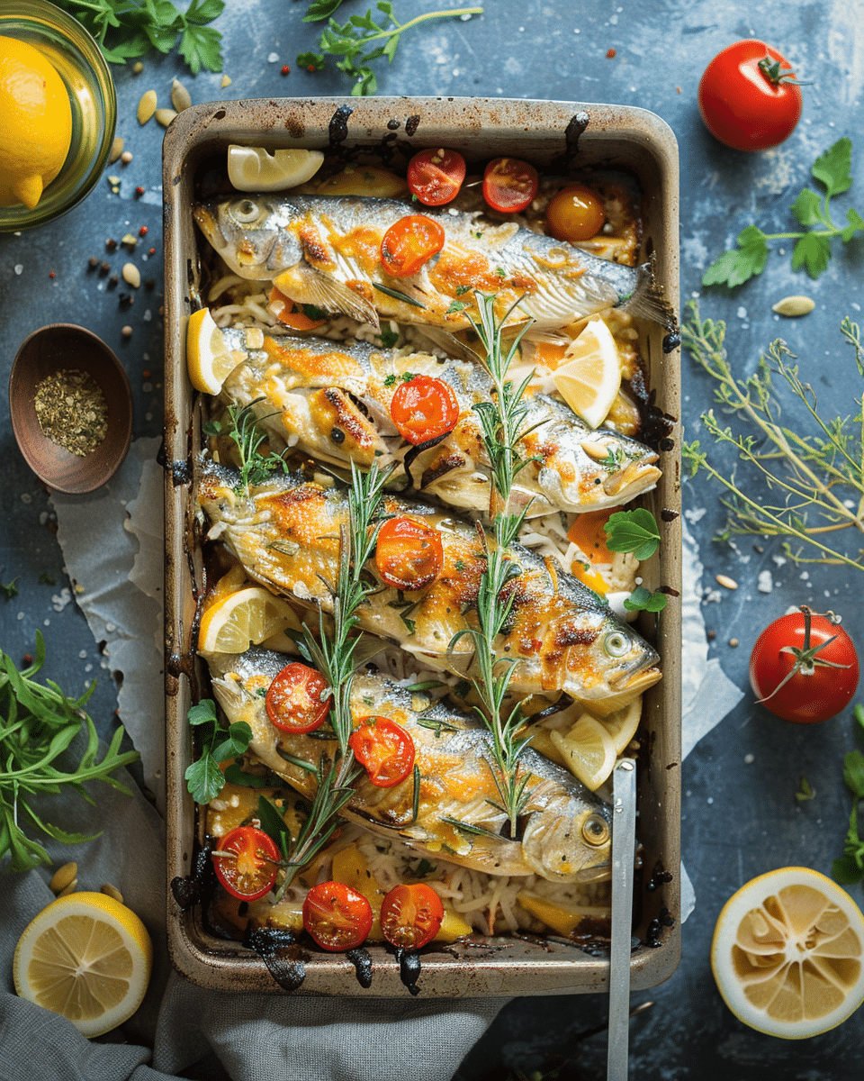 Easy Mediterranean Baked Mackerel Fish | Yum Family Recipes