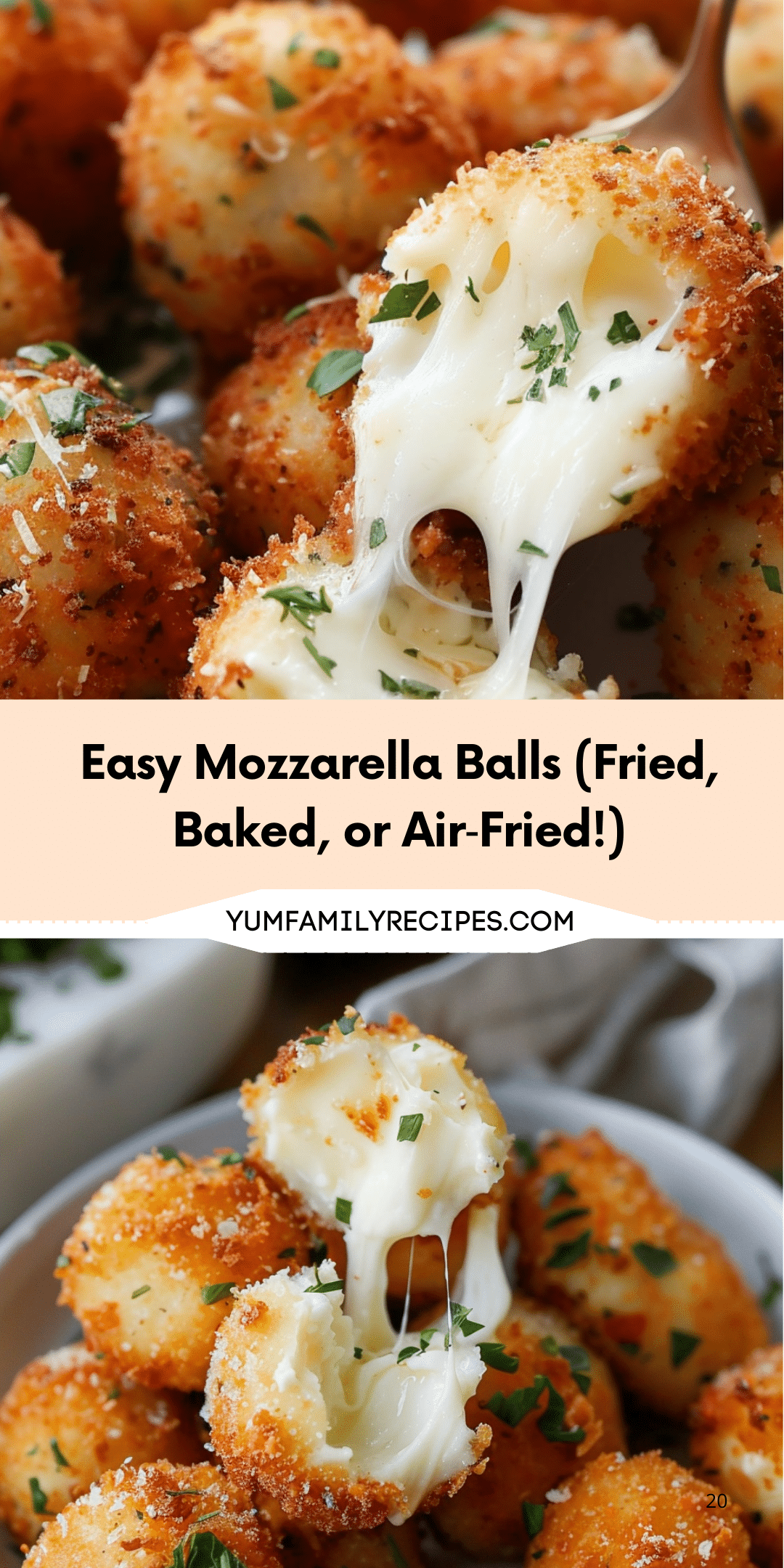 Easy Mozzarella Balls (Fried, Baked, or Air‑Fried!) | Yum Family Recipes