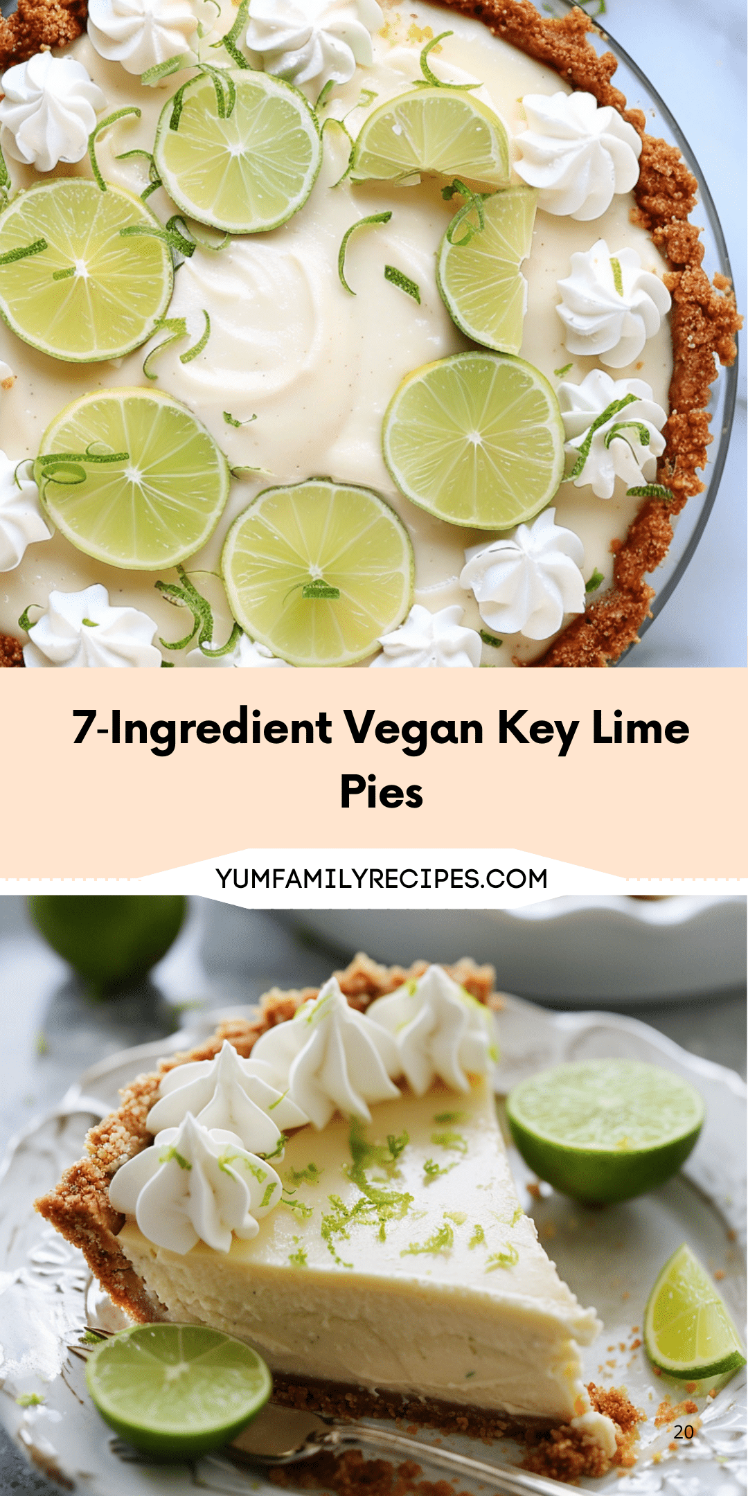 7‑Ingredient Vegan Key Lime Pies | Yum Family Recipes