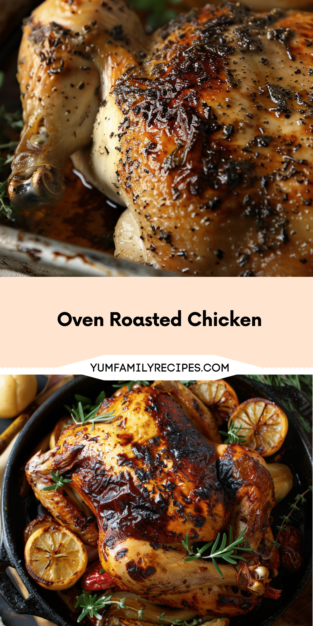 Oven Roasted Chicken | Yum Family Recipes