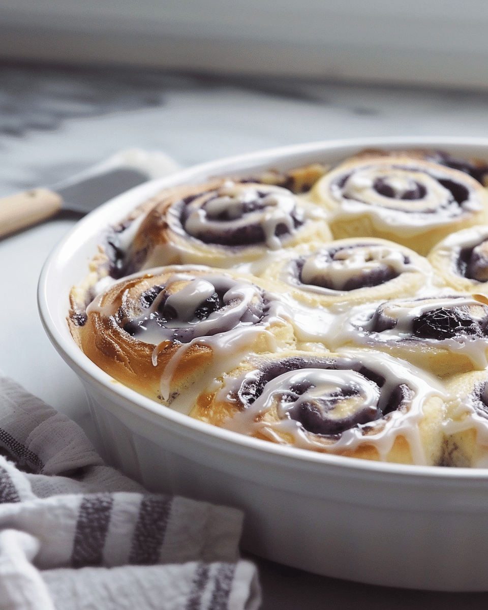 Blueberry Rolls with Cream Cheese | Yum Family Recipes
