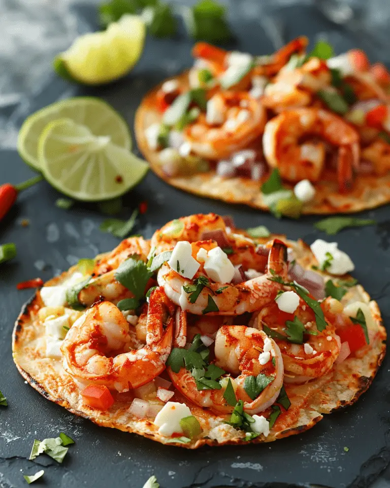 Chili Lime Shrimp Tostadas | Yum Family Recipes