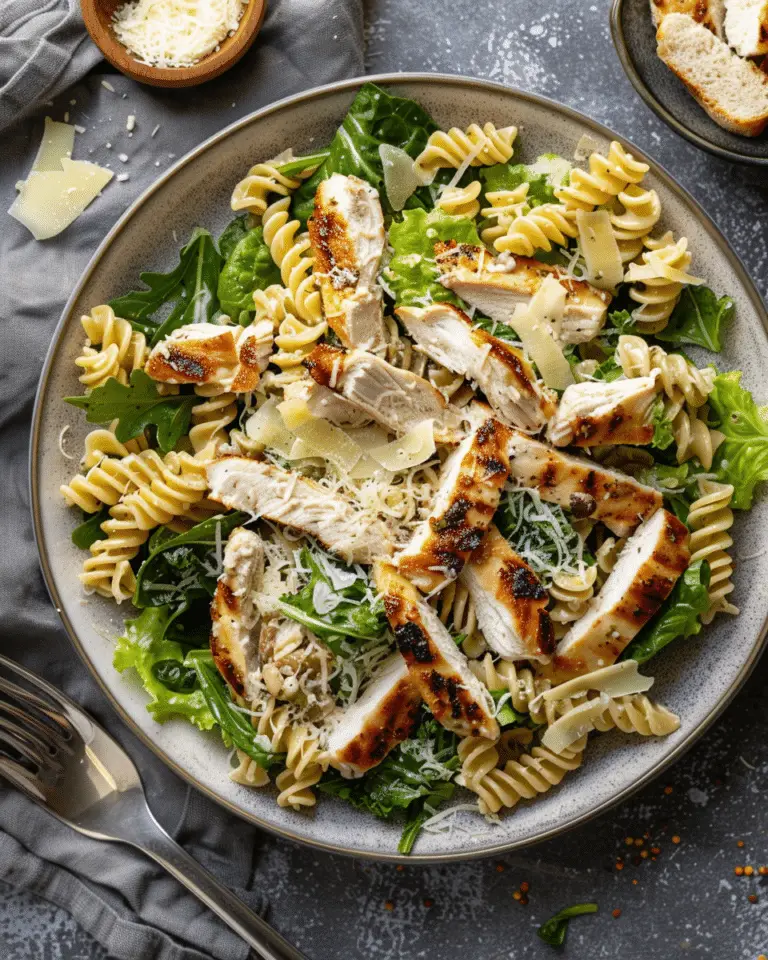 The Best Chicken Caesar Pasta Salad | Yum Family Recipes