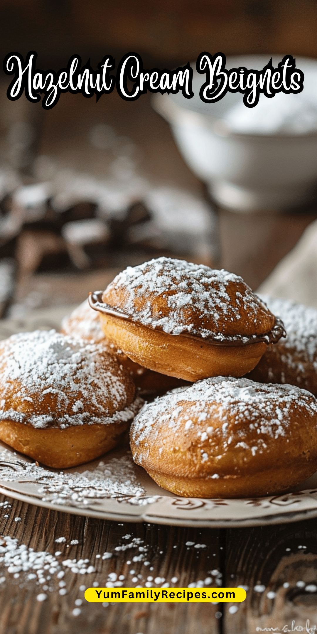Hazelnut Cream Beignets: Soft, Fluffy Pastries Filled with Rich ...