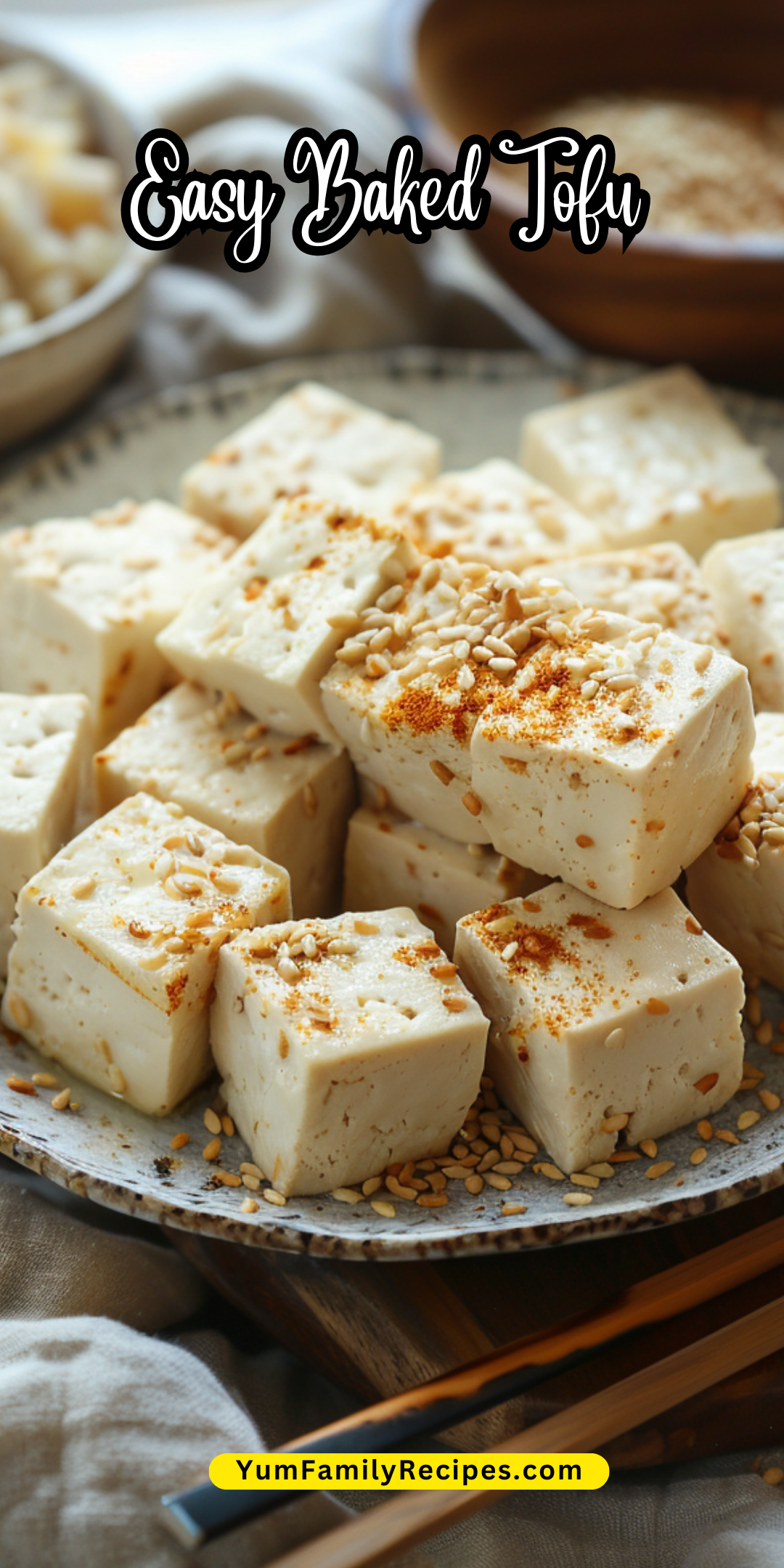 Easy Baked Tofu | Yum Family Recipes