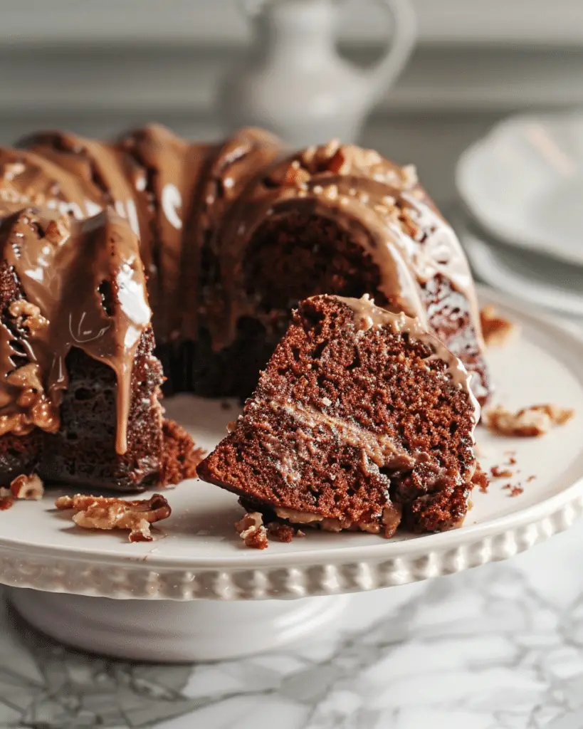 Easy German Chocolate Bundt Cake | Yum Family Recipes