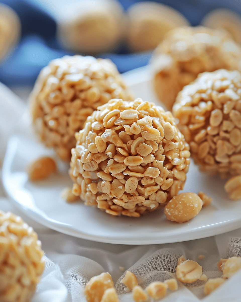Best Rice Krispie Peanut Butter Balls | Yum Family Recipes