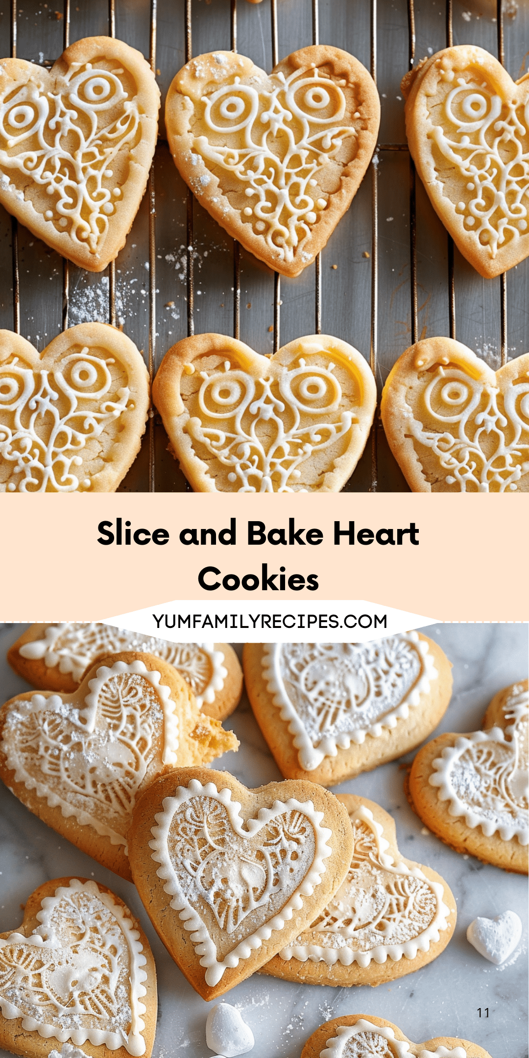Best Slice and Bake Heart Cookies | Yum Family Recipes
