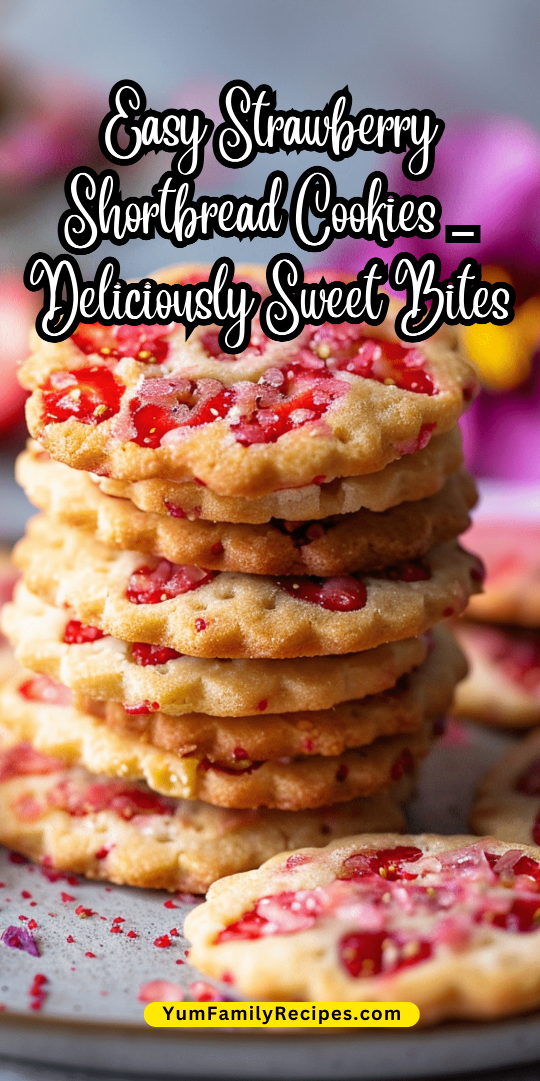 Easy Strawberry Shortbread Cookies – Deliciously Sweet Bites | Yum ...