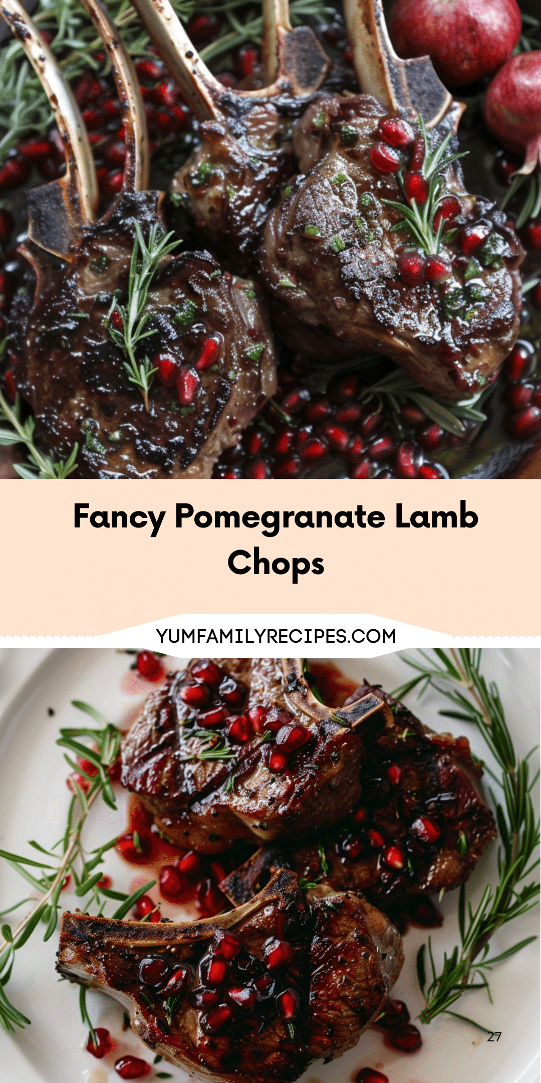 Fancy Pomegranate Lamb Chops | Yum Family Recipes
