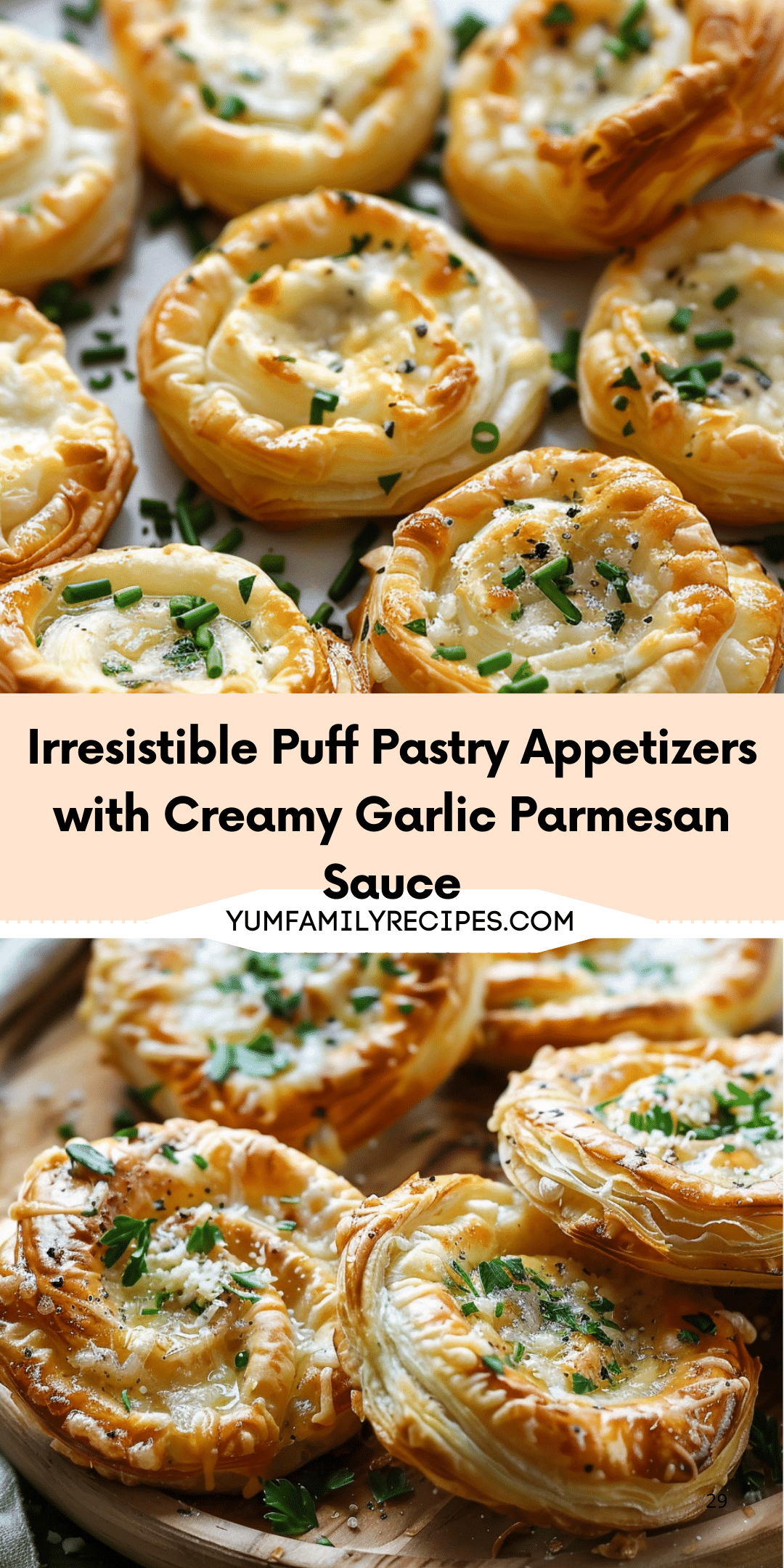 Irresistible Puff Pastry Appetizers with Creamy Garlic Parmesan Sauce ...