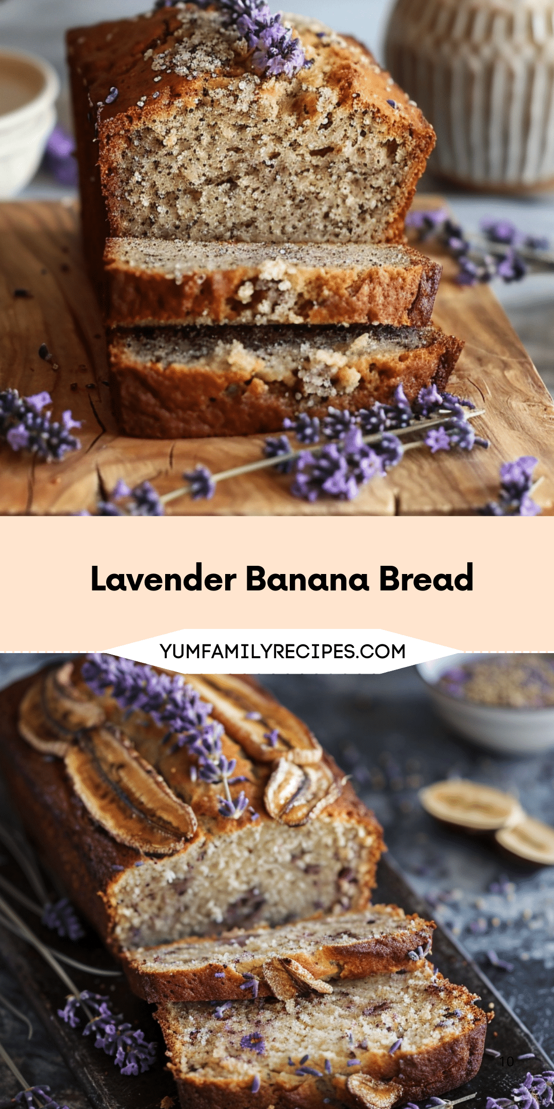 Lavender Banana Bread | Yum Family Recipes