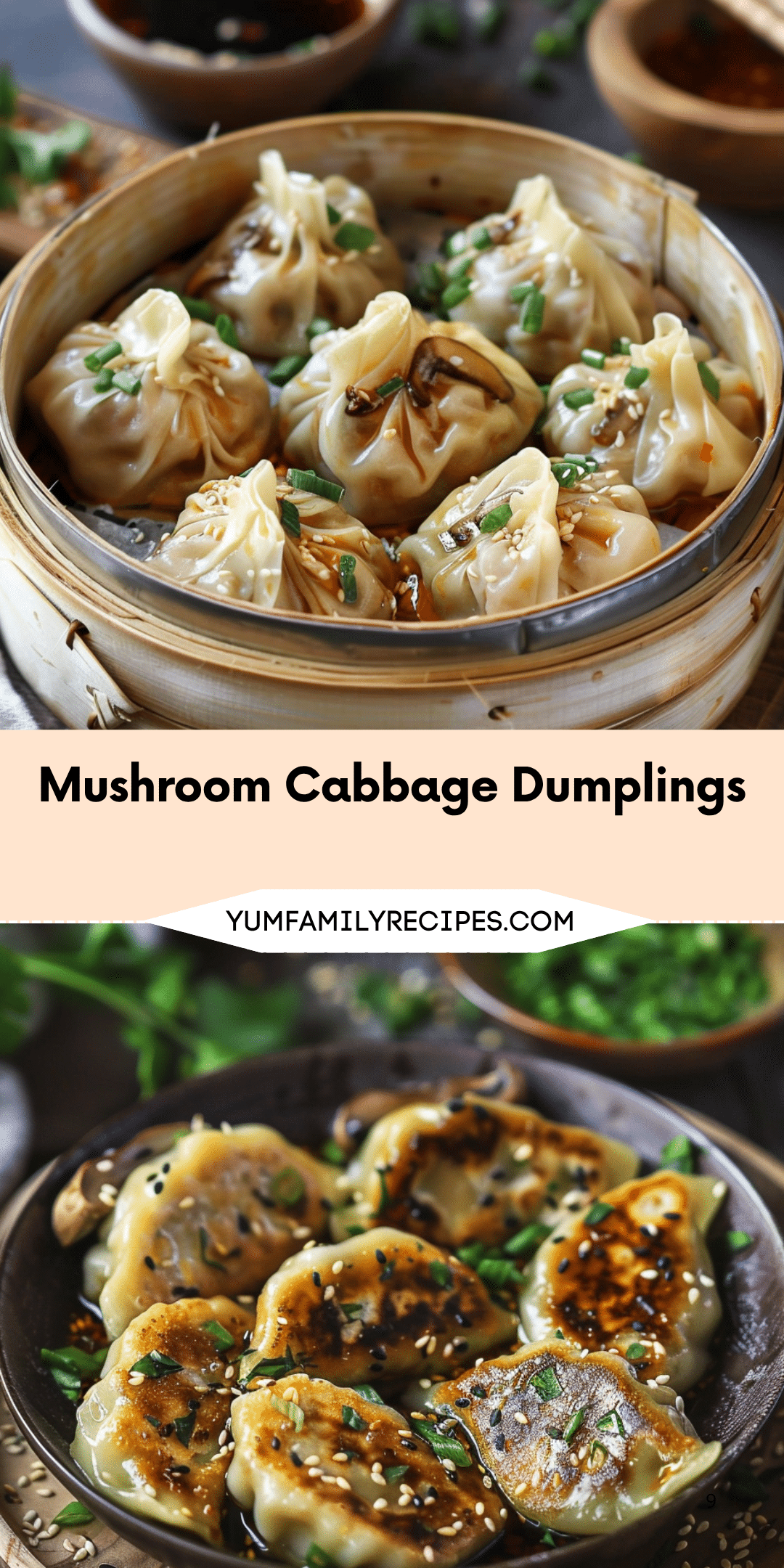 Mushroom Cabbage Dumplings | Yum Family Recipes