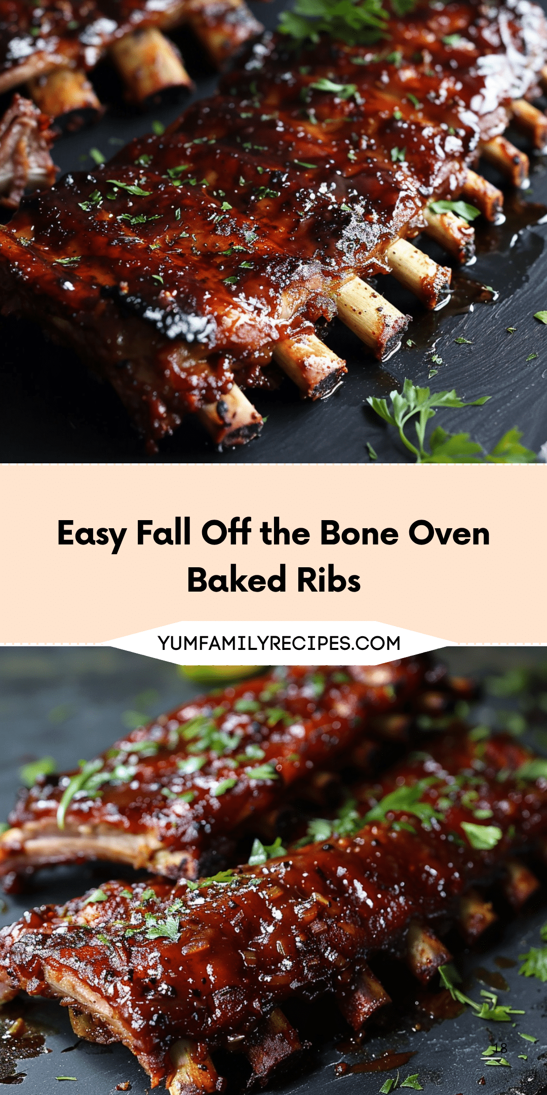 Easy Fall Off the Bone Oven Baked Ribs | Yum Family Recipes
