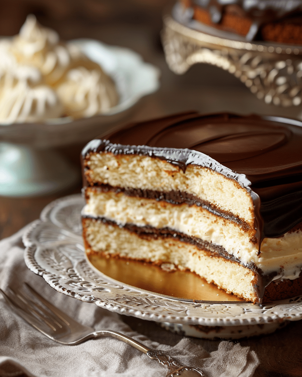 Ultimate Boston Cream Cake | Yum Family Recipes