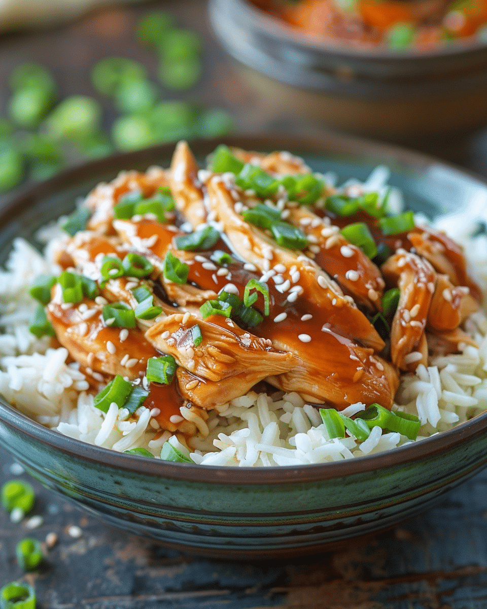 Crockpot Teriyaki Chicken and Rice | Yum Family Recipes