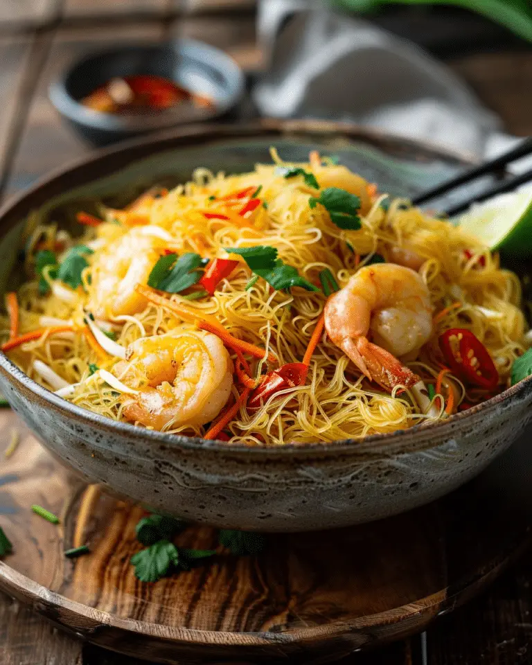 Singapore Noodles Recipe | Yum Family Recipes