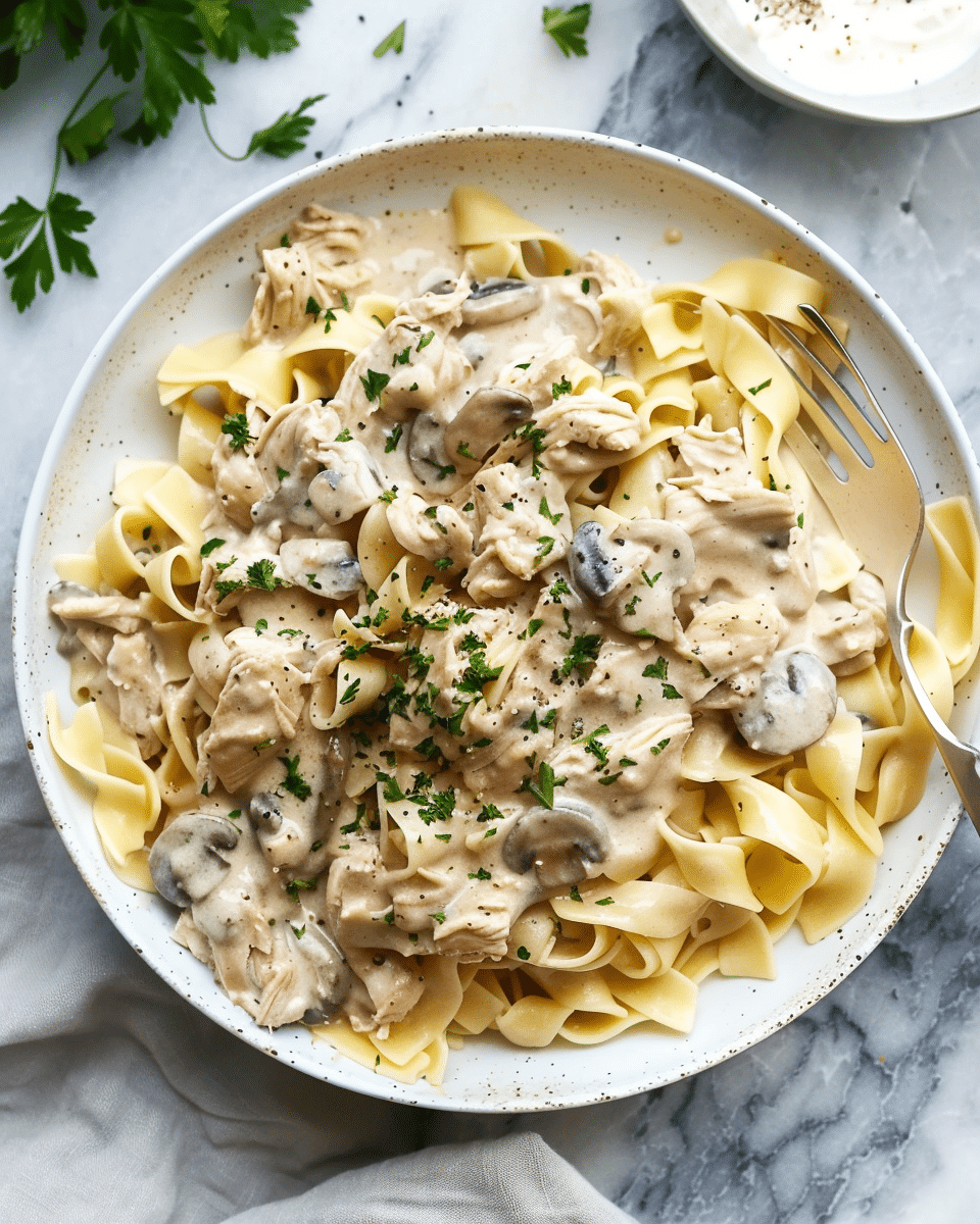 Easy Slow Cooker Boursin Chicken and Pasta | Yum Family Recipes